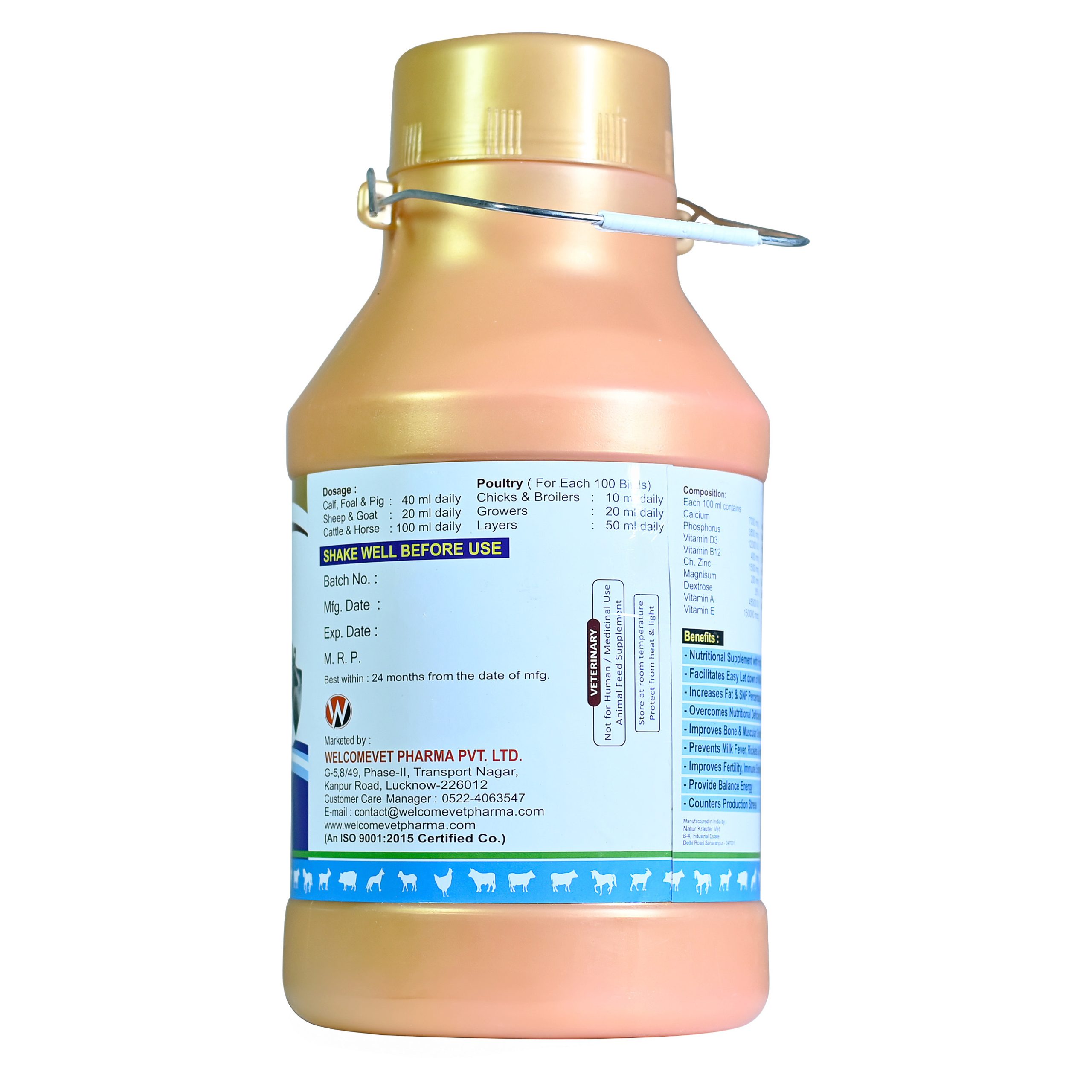 Prical Ad3 Gold Liquid - Welcomevet Pharma Pvt. Ltd.