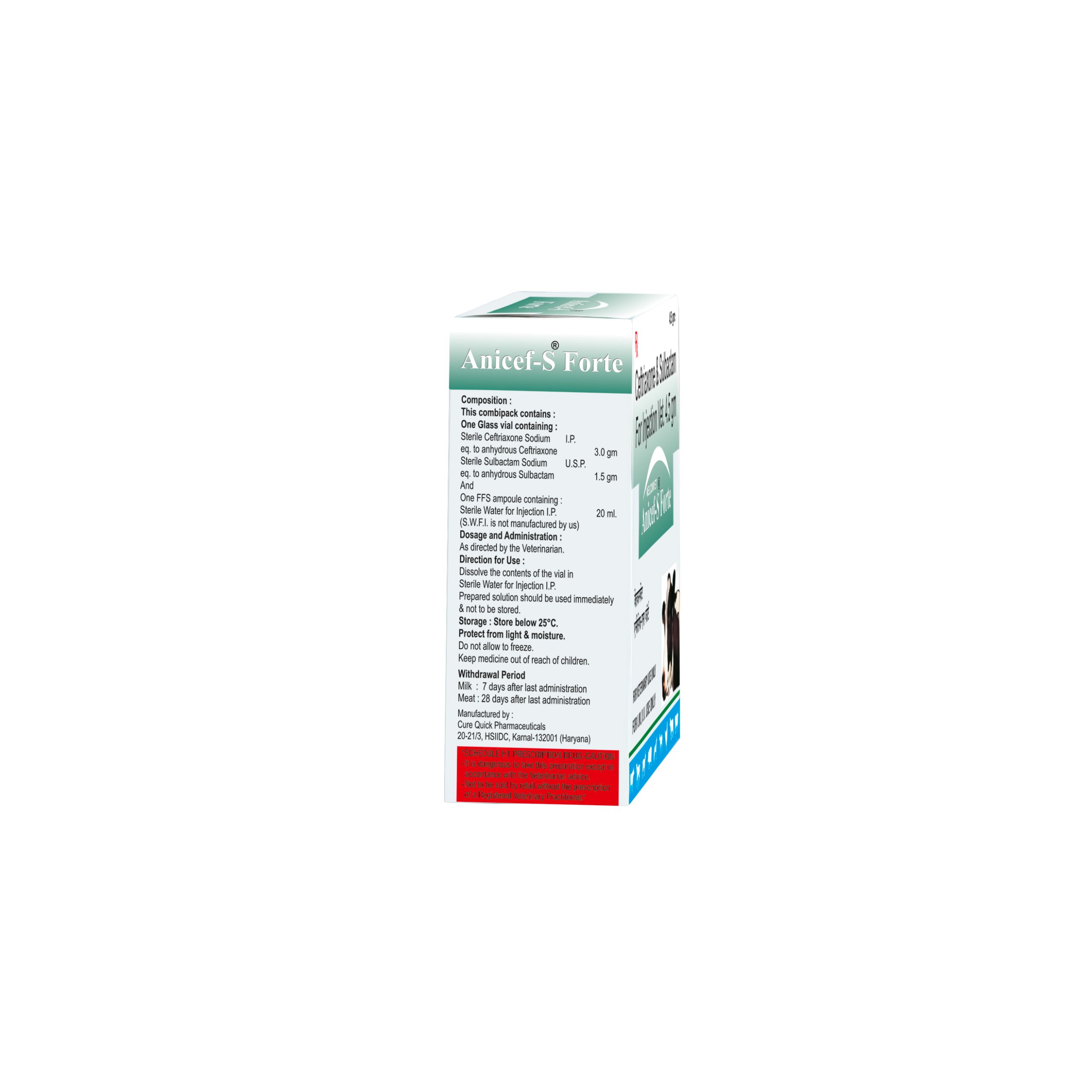 Anicef-S Forte Injection - Welcomevet Pharma Pvt. Ltd.